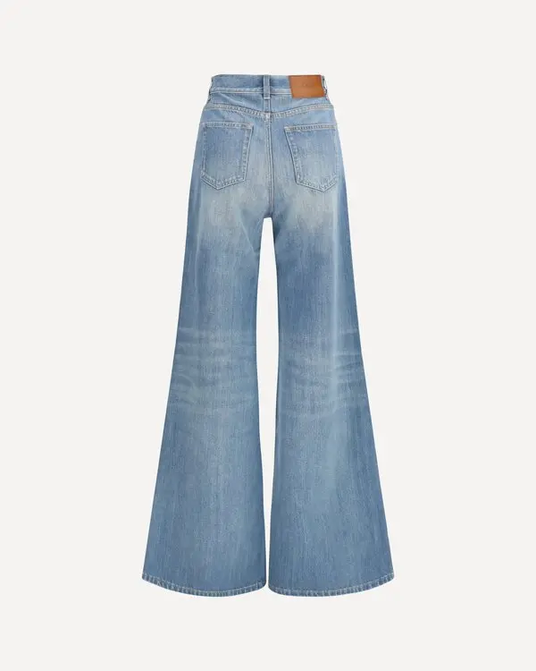 Chloé High-rise Wide-leg Denim Jeans