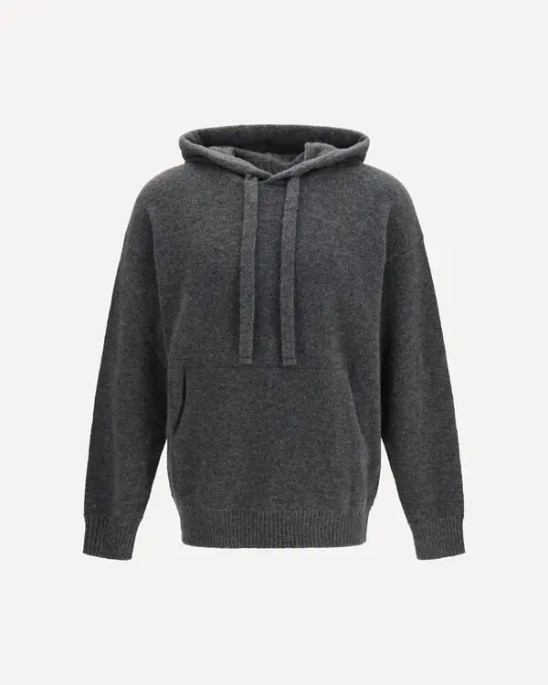 LANEUS Cashmere And Silk Hooded Sweater