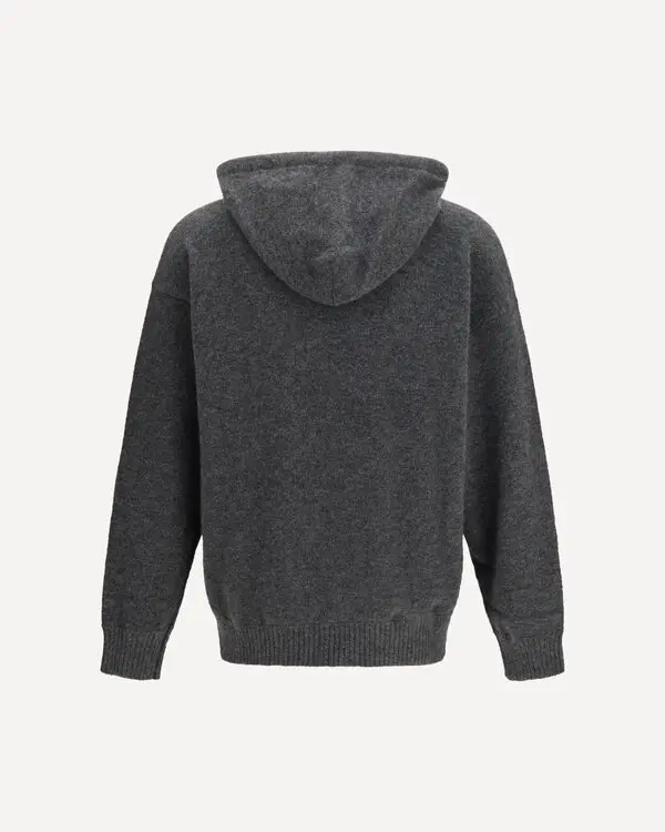 LANEUS Cashmere And Silk Hooded Sweater