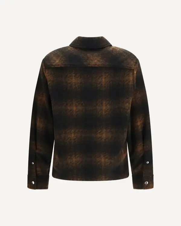 Moncler Ebroidered Flannel Shirt Ale