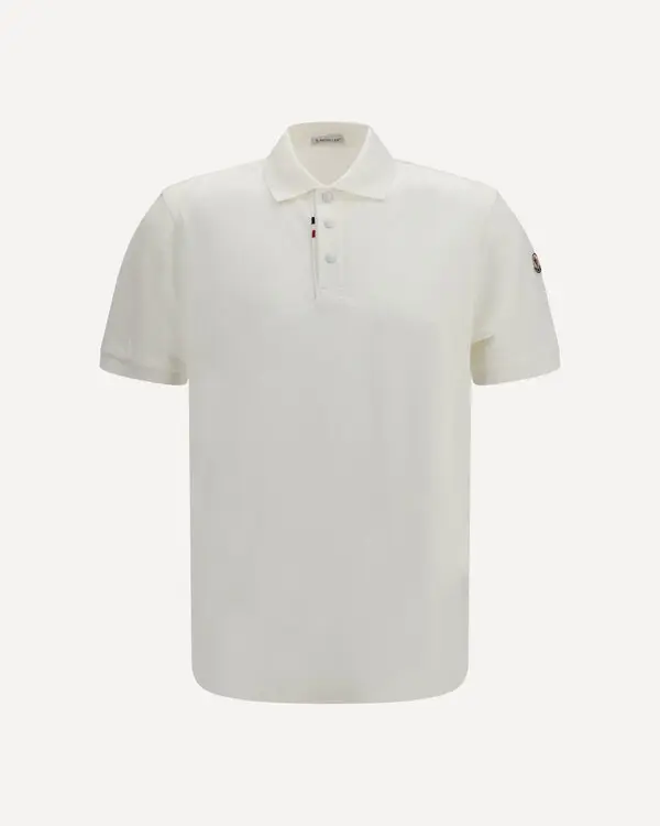 Moncler Cotton Piqué Poo Shirt With Ogo Mae
