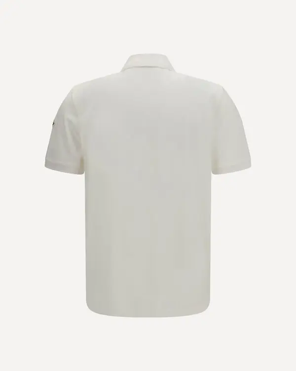 Moncler Cotton Piqué Polo Hirt With Logo