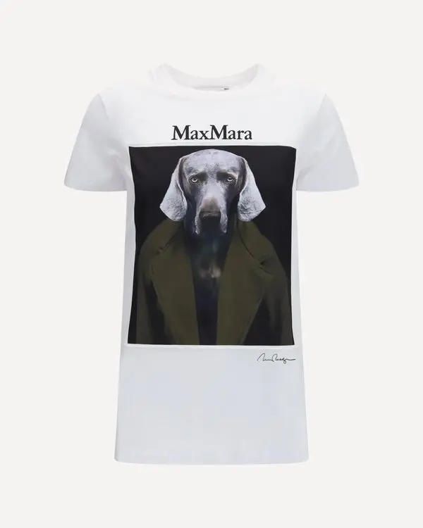 Max Mara Calca Graphic Print T-shirt