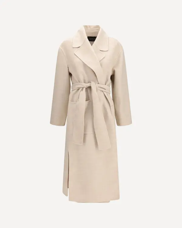Fabiana Filippi Belted Double Wool Coat