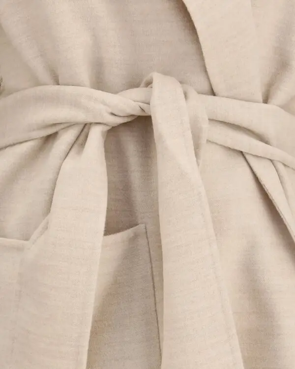 Fabiana Filippi Belted Double Wool Coat