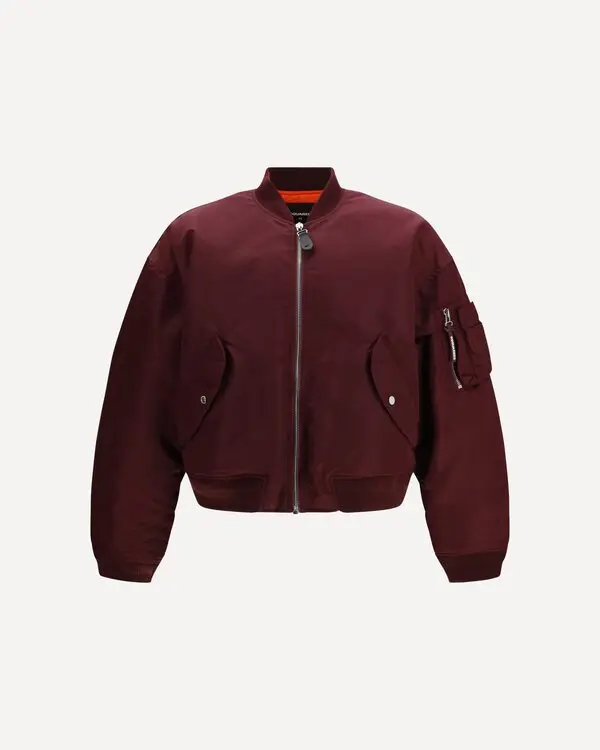 Dsquared2 Nylon Bomber Jacket - Bordeaux