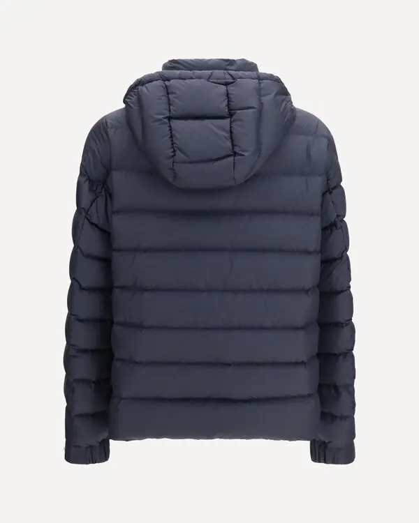 Moncler Arneb Short Hooded Puffer Jacket - Blue