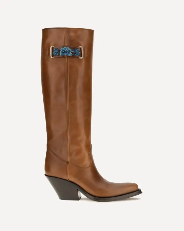 Chloé Azelan Over-the-knee Leather Boots - Brown
