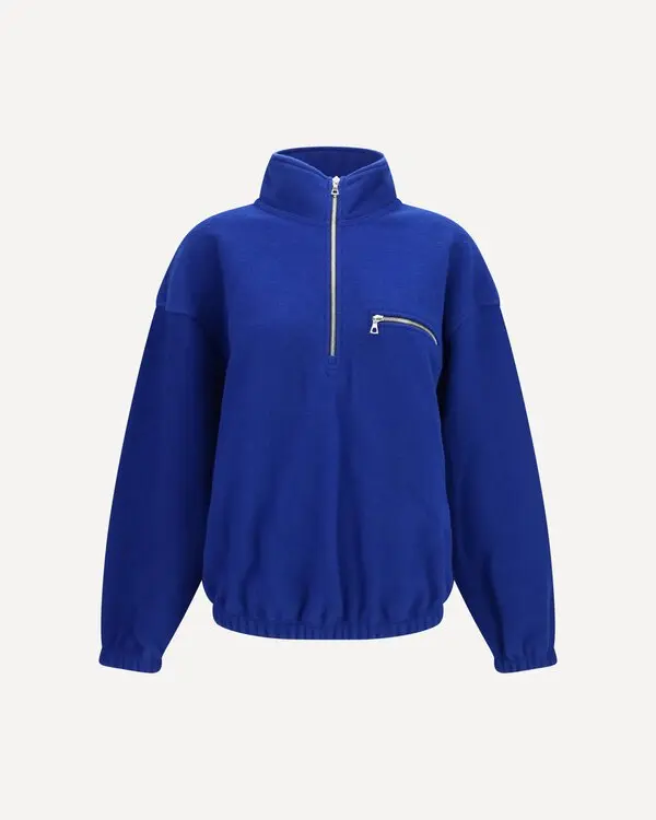 RIER High-neck Zip Jacket - Blue
