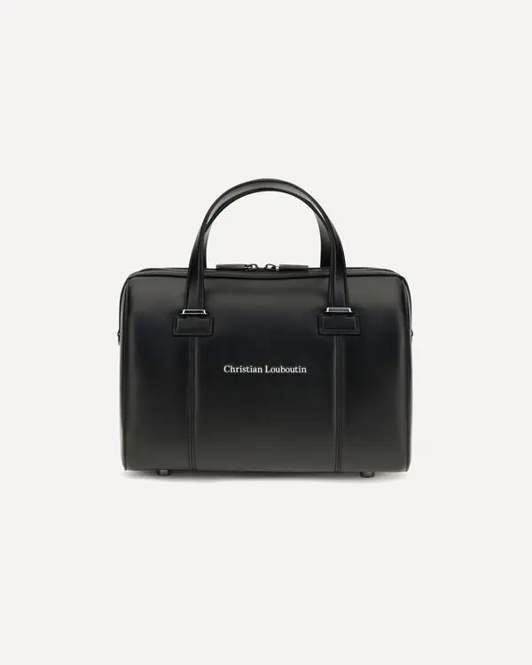 CHRISTIAN LOUBOUTIN Tactical Leather Handbag - Black