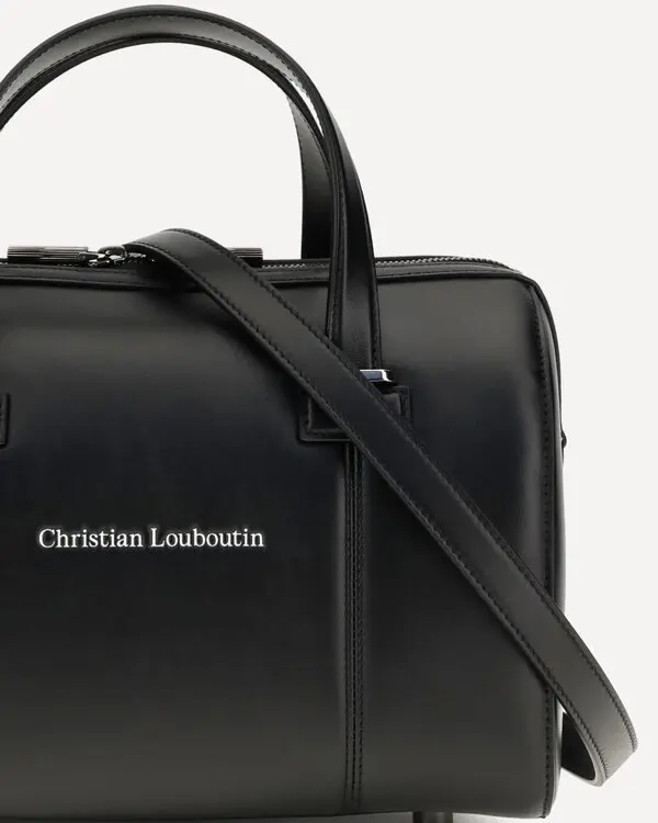 CHRISTIAN LOUBOUTIN Tactical Leather Handbag - Black