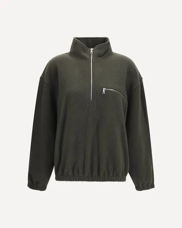 RIER Polar High-neck Zip Jacket - Green