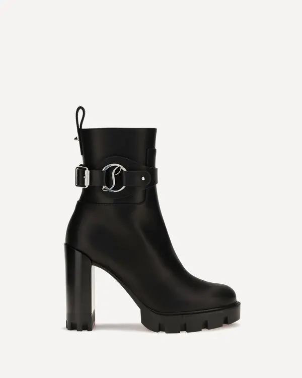 CHRISTIAN LOUBOUTIN Dianouchette Lug Leather Ankle Boots
