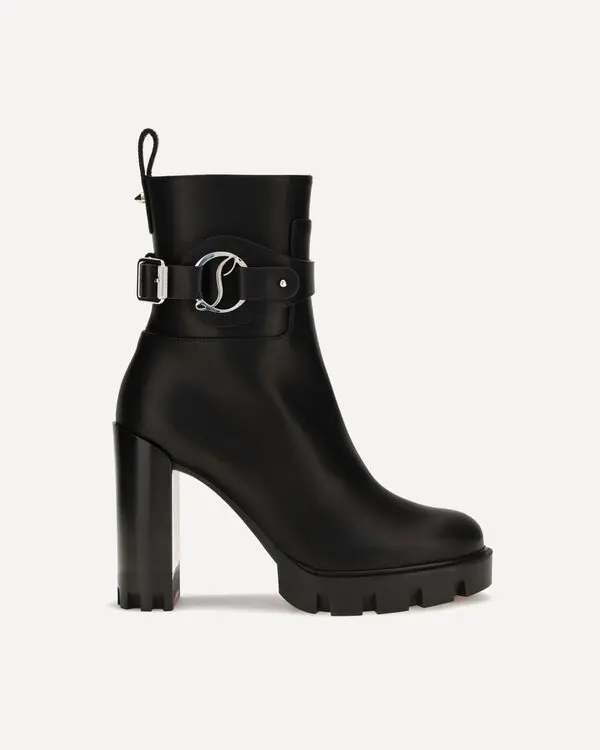 CHRISTIAN LOUBOUTIN Dianouchette Lug Leather Ankle Boots
