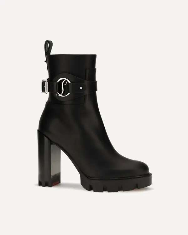 CHRISTIAN LOUBOUTIN Dianouchette Lug Leather Ankle Boots