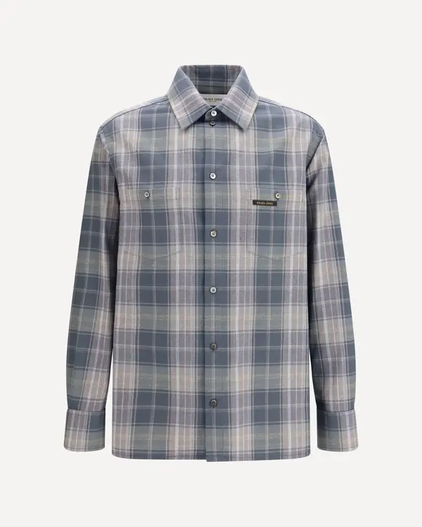 GOLDEN GOOSE Journey Checked Hirt