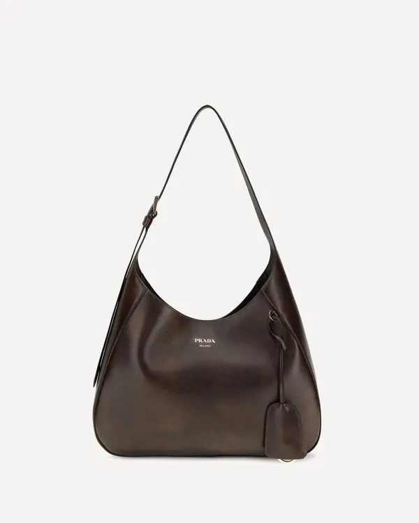 Prada Boogie Medium Leather Shoulder Bag