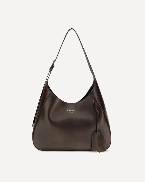 Prada Boogie Medium Leather Shoulder Bag