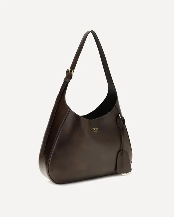 Prada Boogie Medium Leather Shoulder Bag