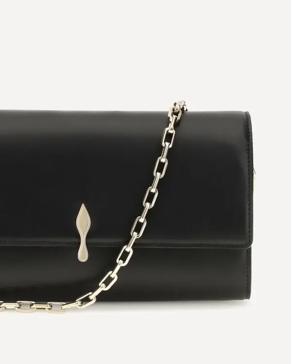CHRISTIAN LOUBOUTIN Bettina Leather Wallet With Chain