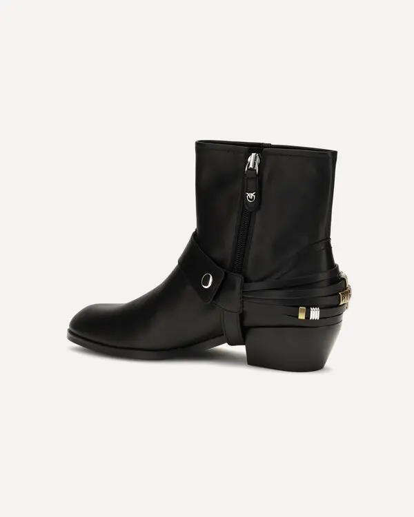 Pinko Jane 07 Leather Ankle Boots