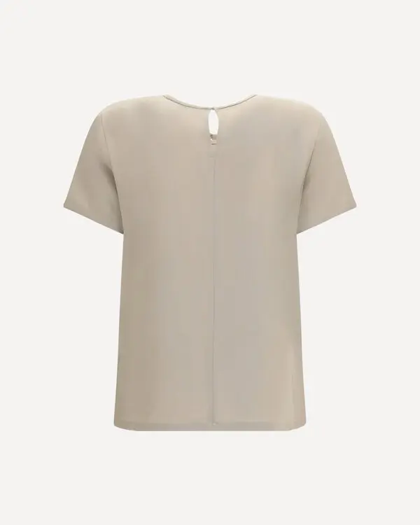 Max Mara Pagano Silk T-shirt - Beige