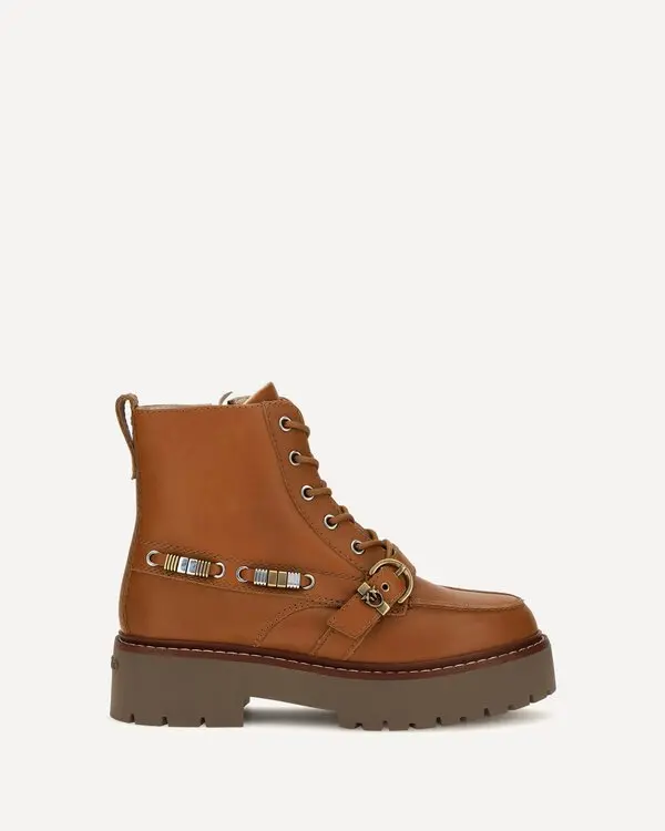 Pinko Margaret 03 Leather Ankle Boots