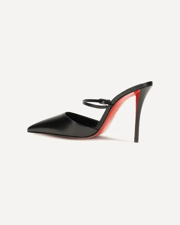 CHRISTIAN LOUBOUTIN Milena Leather Mules - Black