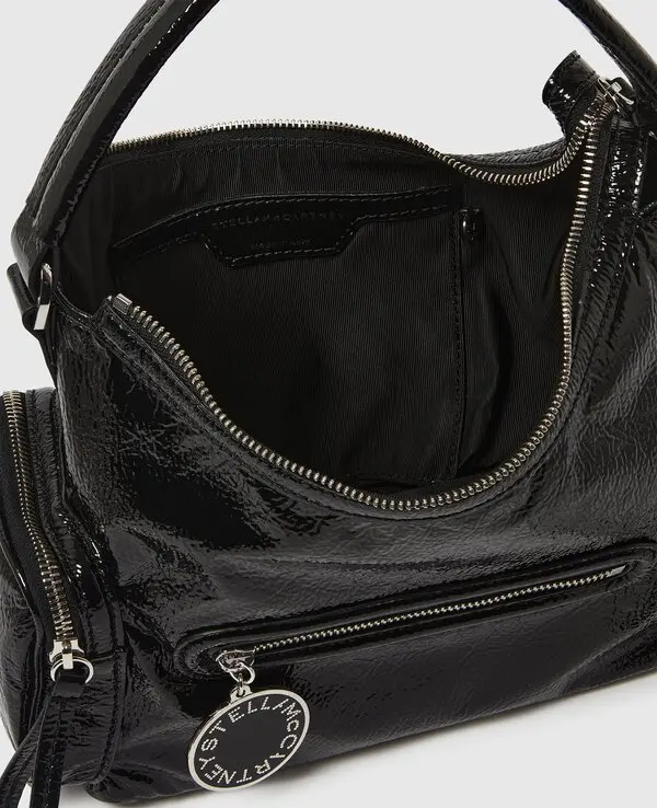 Stella McCartney Dartmoor Cracked Patent Crossbody Bag