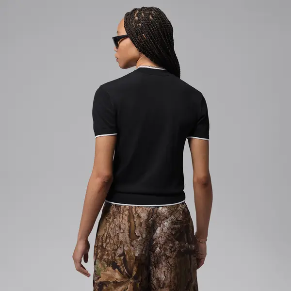 JORDAN Sport Mock-neck Golf Top - Black
