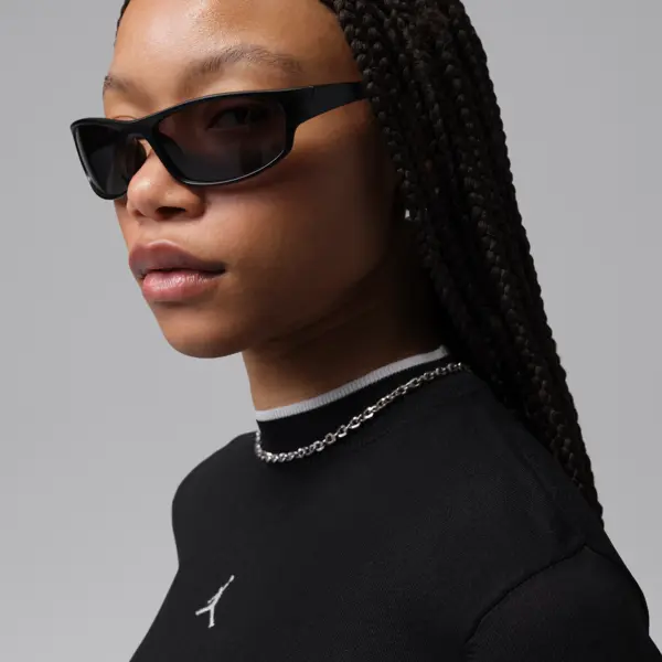 JORDAN Sport Mock-neck Golf Top - Black