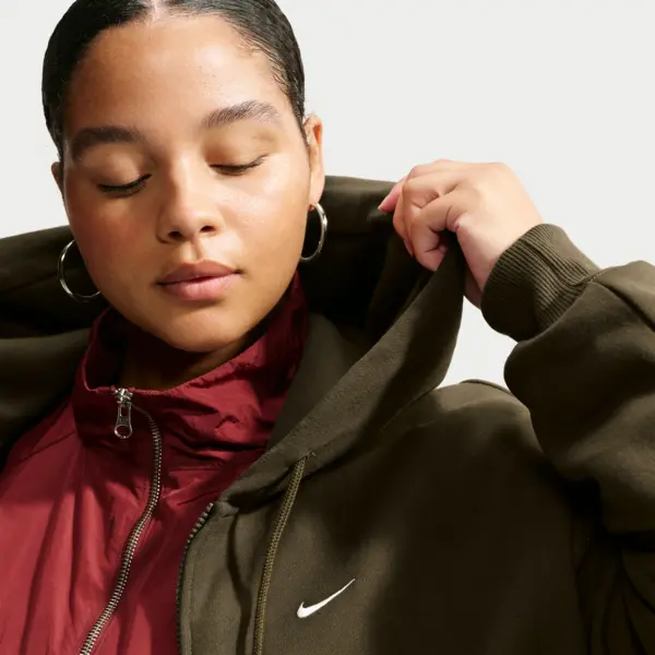 Nike Studio Fleece Medium Weight Oversized Full-zip Hoodie