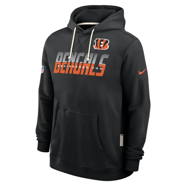 Nike Cincinnati Bengals Sideline Standard Issue Dri-fit Nfl Pullover Hoodie