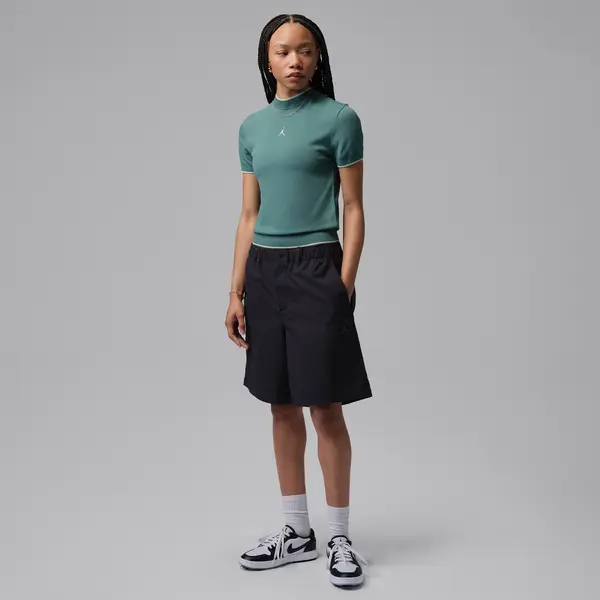 JORDAN Sport Mock-neck Short-sleeve Golf Top - Green