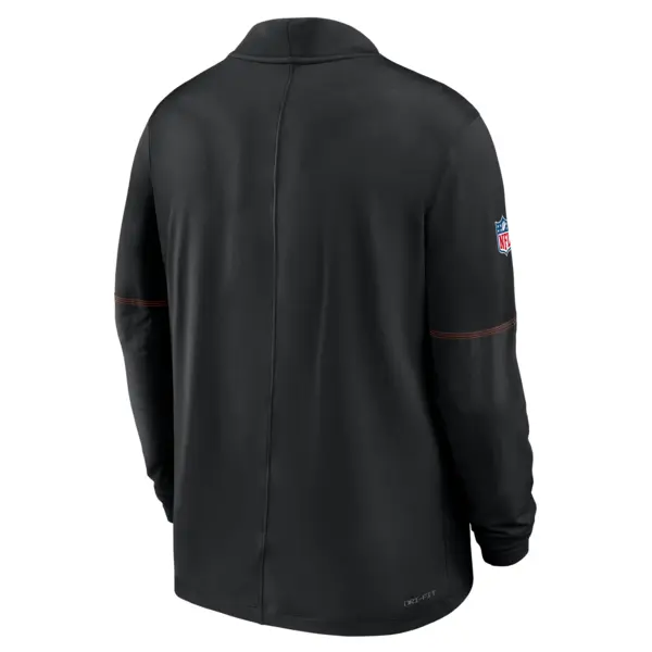 Nike Cincinnati Bengals Sideline Dri-fit Nfl 1/2-zip Top - Black