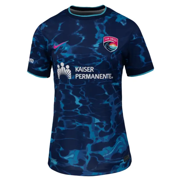 Nike San Diego Wave Fc Stadium Edition Dri-fit Replica Jersey - Blue