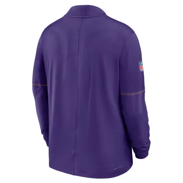 Nike Minnesota Vikings Sideline Dri-fit Nfl Half-zip Top - Purple