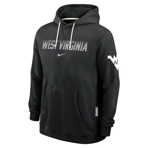 Nike West Virginia Sideline Standard Issue Dri-fit College Pullover Hoodie - Black