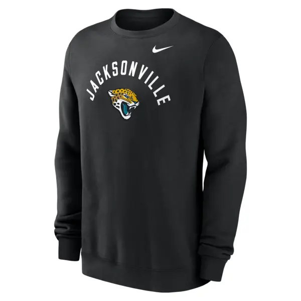 Nike Jacksonville Jaguars Club Nfl Pullover Crew - Black