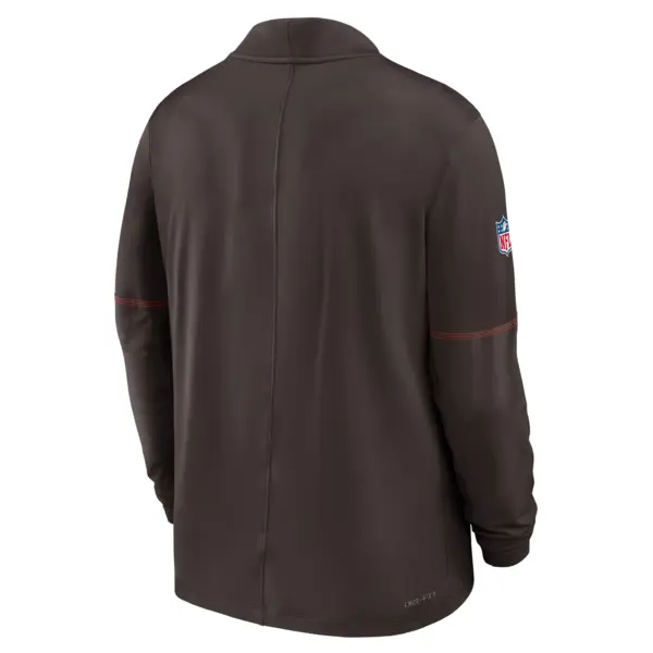 Nike Cleveland Sideline Dri-fit Nfl Half-zip Top - Brown