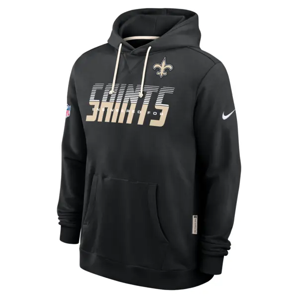 Nike New Orleans Saints Sideline Standard Issue Dri-fit Nfl Pullover Hoodie