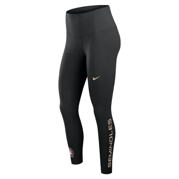Nike Florida State Zenvy Dri-fit College High Rise 7/8 Leggings - Black