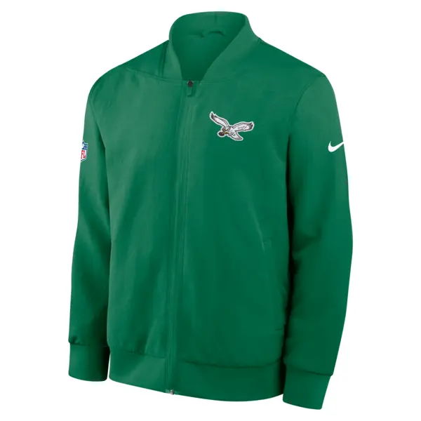 Nike Philadelphia Eagles Sideline Nfl Full-zip Bomber Jacket