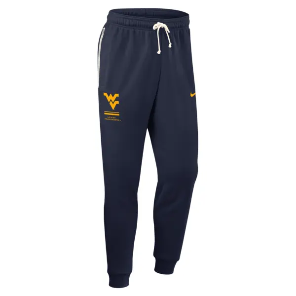 Nike West Virginia Sideline Standard Issue Dri-fit College Taper Pants - Blue