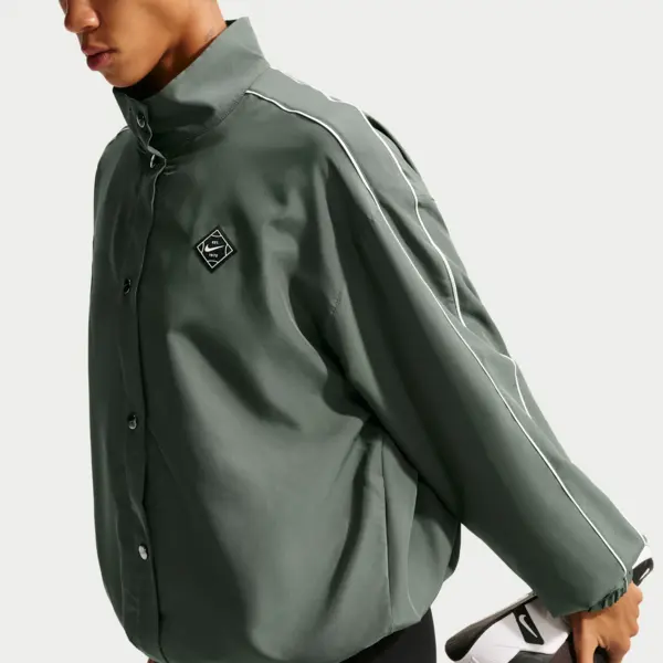 Nike Dri-fit Oversized Varsity-inspired Jacket