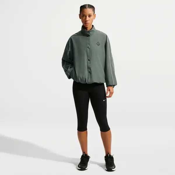 Nike Dri-fit Oversized Varsity-inspired Jacket