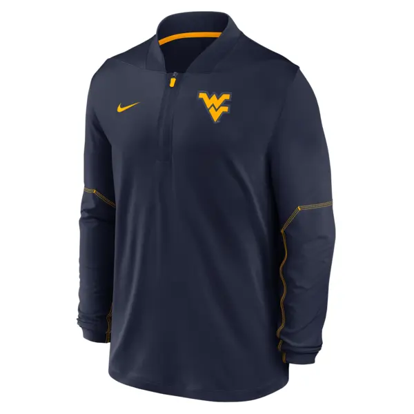 Nike West Virginia Sideline Dri-fit College 1/2-zip Top