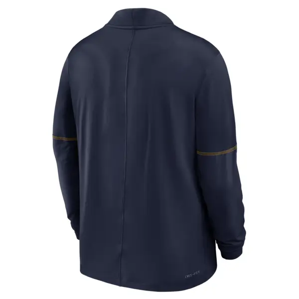 Nike West Virginia Sideline Dri-fit College 1/2-zip Top