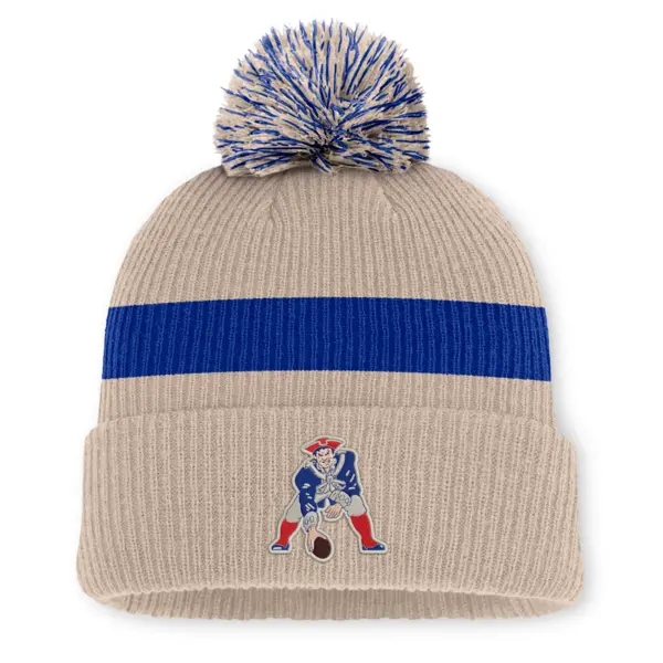 Nike New England Patriots Rewind Peak Nfl Cuffed Pom Beanie - Brown