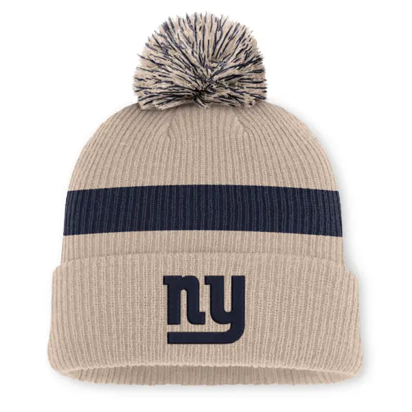 Nike New York Giants Rewind Peak Nfl Cuffed Pom Beanie